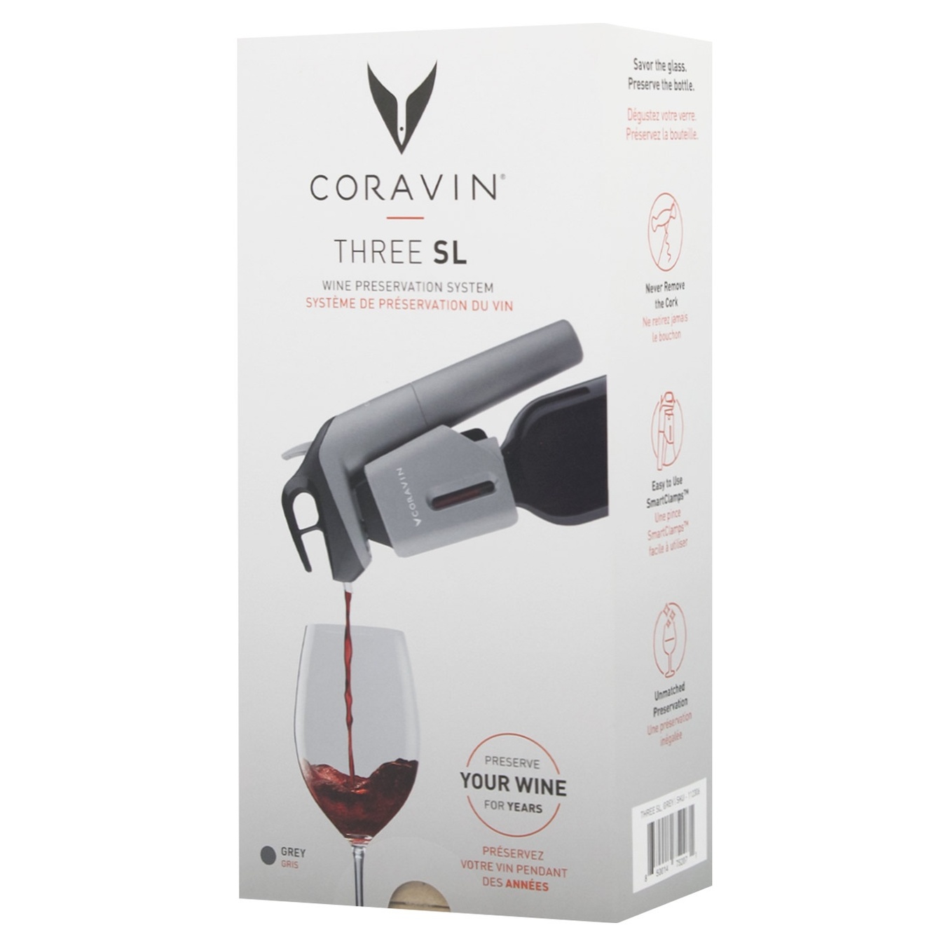 Система Coravin 3SL Timeless сіра для розливу вина - Ціни у всіх магазинах